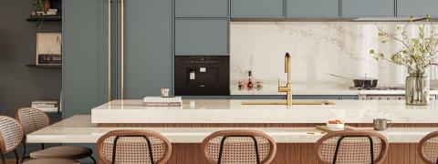 Caesarstone 5132 Celestial Sky | Naturstein Risse