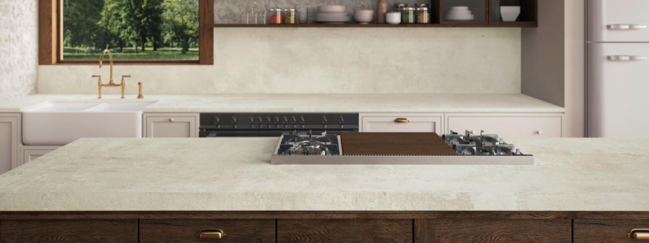Caesarstone Porcelain 413 White Ciment | Naturstein Risse