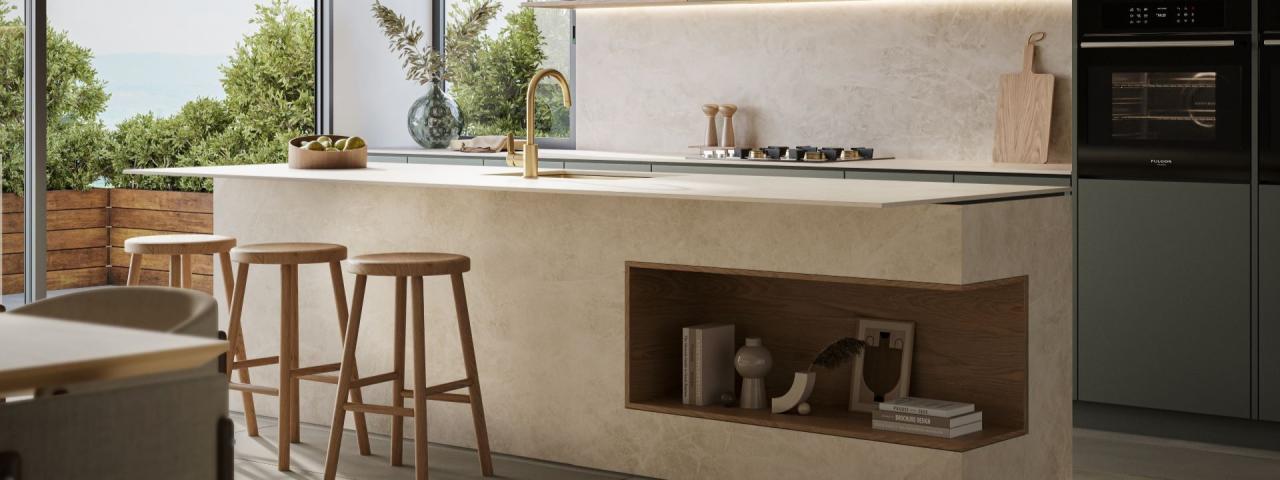 Caesarstone Porcelain 580 Fume | Naturstein Risse